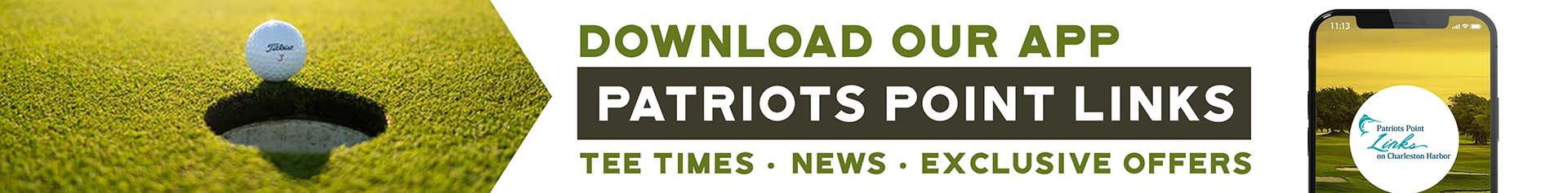 Download Mobile App - Patriots Point Golf Links
